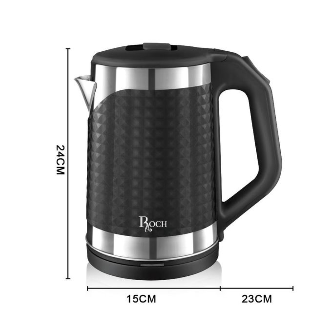 Roch Electric Kettle 2L 2000W - Black