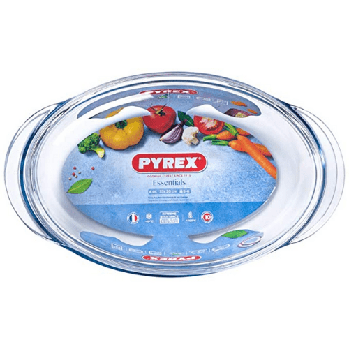 Pyrex Oval Casserole Dish - Glass, Clear